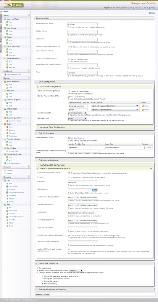 How to use Keycloak as a WSO2 API Manager Identity Provider