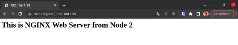Nginx high availability through Keepalived - Virtual IP